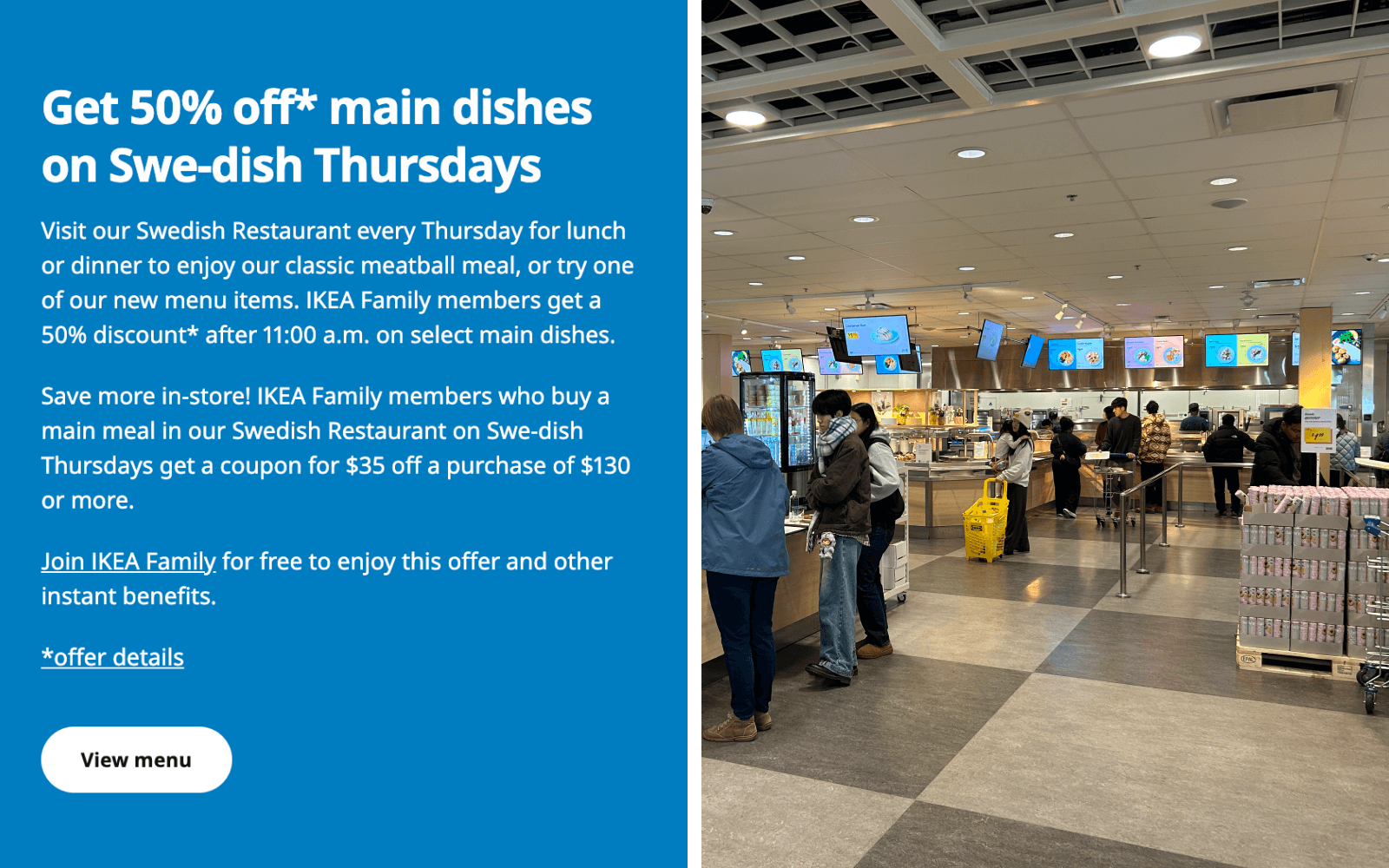 IKEA Canada New Menu 2026: 50% Off Swedish Thursdays